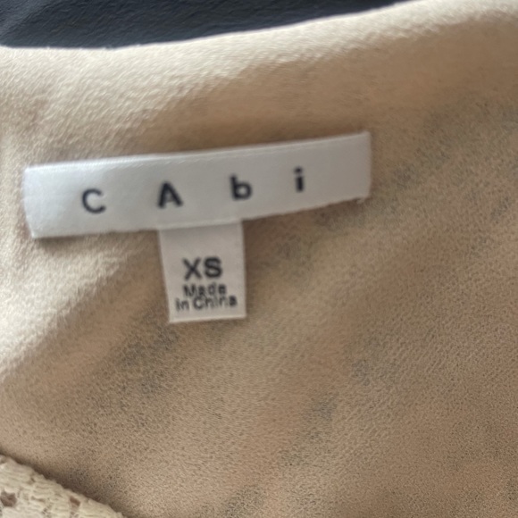 CAbi | Tops | Cabi Beige Lace Layered Cami | Poshmark